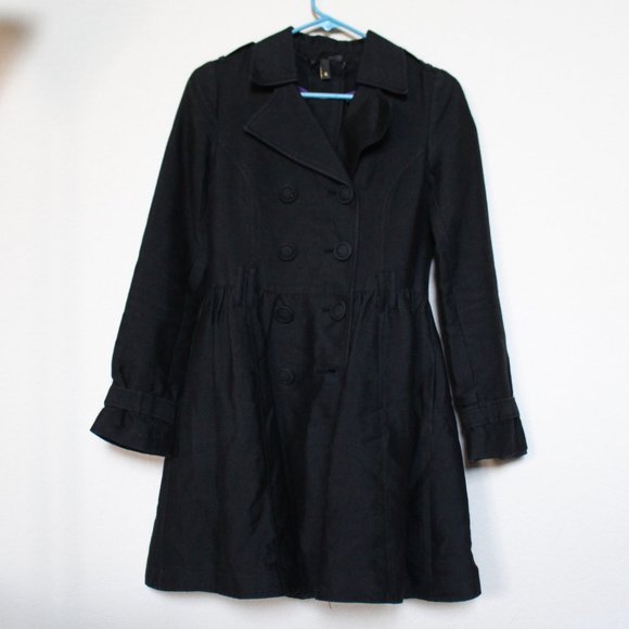 H&M | Jackets & Coats | Hm Divided Double Breasted Belted Trench Coat ...